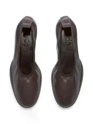 AeydĒ Giulia Leather Heeled Pumps