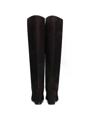 VIA ROMA 15 Suede Block-heel Boots