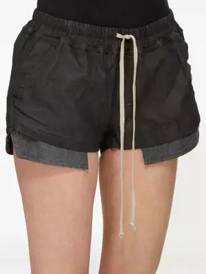 Rick Owens Layered Drawstring Shorts - Black