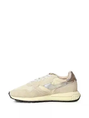 AUTRY Reelwind Low Sneakers In Ecru And Platinum - Neutrals