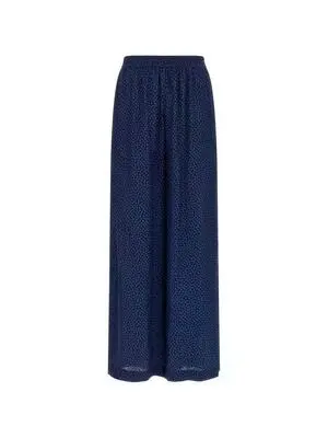 GIANLUCA CAPANNOLO Polka-dot Palazzo Pants - Black