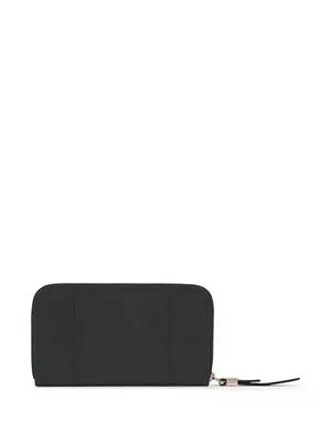 PIQUADRO Zip Around Leather Wallet - Black