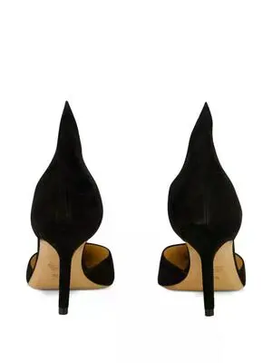 FRANCESCO RUSSO High-back Suede Pumps