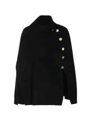 Alberta Ferretti Turtleneck Cape Jumper
