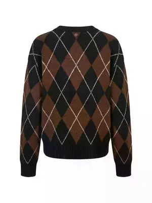 ANIYE BY Rebby Argyle-knit Sweater