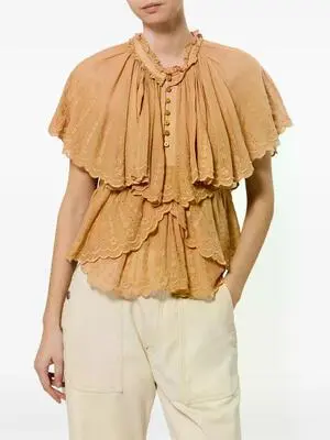 MARANT ETOILE Lorna Top - Brown
