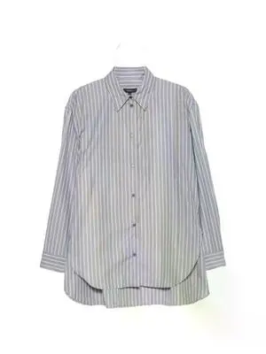 Soeur Vertical-stripe Long-sleeve Shirt - Blue