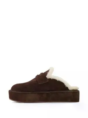 Miu Miu Shearling-lined Platform Mules