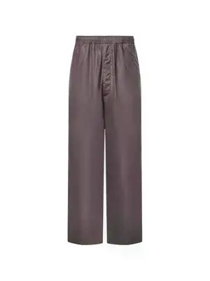 MAISON MARGIELA Elasticated-waistband Straight-leg Trousers - Brown