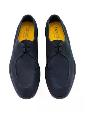 DOUCAL'S Suede Apron-toe Loafers Shoes