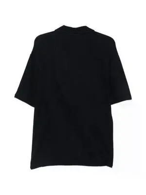 Giorgio Armani Ribbed-knit Polo Shirt