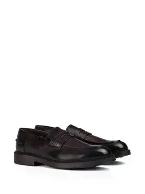 DOUCAL'S Leather Penny Loafers