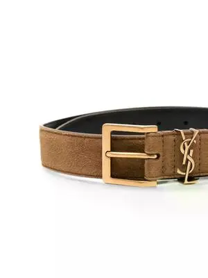 Saint Laurent Cassandre Leather Belt