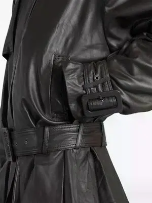 ROTATE BY BIRGER CHRISTENSEN Biker Leather Jacket Dark
