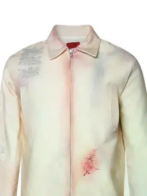 LA MASKARADE Cream Canvas Skin Jacket - Neutrals