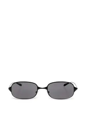 Alexander McQueen Oval-frame Sunglasses - Black