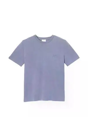 A.p.c. Logo-print Short-sleeve T-shirt - Blue