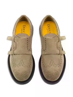 DOUCAL'S Brogue-detail Double-strap Monk Shoes