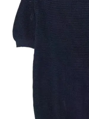 Tagliatore Perforated Knit V-neck Sweater