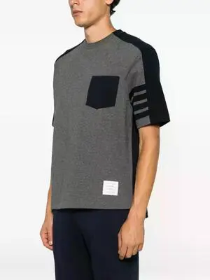 Thom Browne 4-bar Chest-pocket T-shirt
