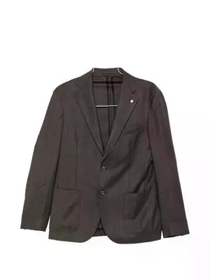 LUIGI BIANCHI MANTOVA Single-breasted Notched-lapels Suit - Grey