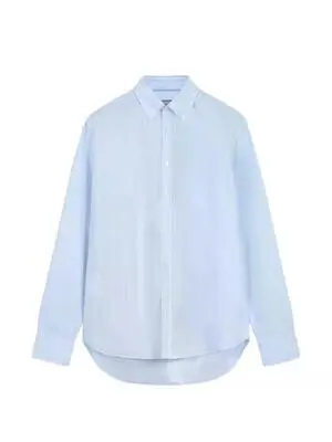 Canali Vertical-stripe Button-down Shirt