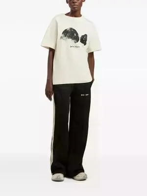 Palm Angels Spray Bear T-shirt - Neutrals