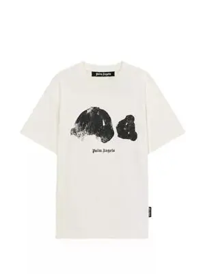 Palm Angels Spray Bear T-shirt - Neutrals