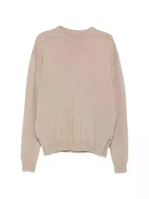 Rick Owens Round-neck Ribbed-knit Sweater - Neutrals