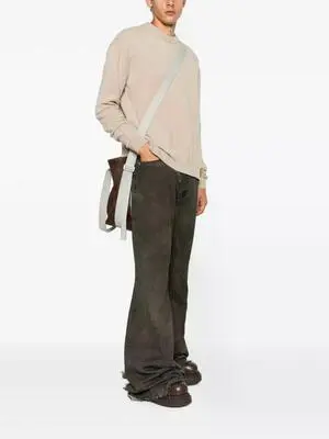 Rick Owens Round-neck Ribbed-knit Sweater