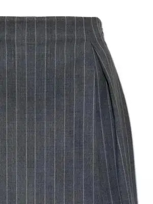 Valentino Garavani Pinstripe Pleated Skirt