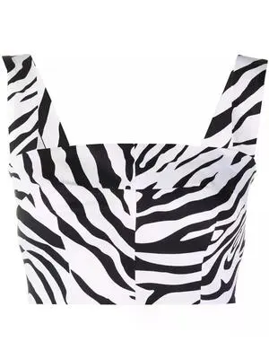 Dolce & Gabbana Zebra Print Bustier Top
