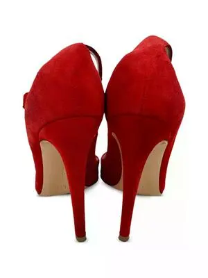 GIANVITO ROSSI Strappy Round-toe Pumps