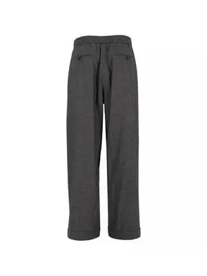 Giorgio Armani Elasticated-waistband Wide-leg Trousers