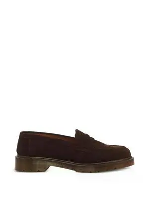 Dr. Martens Suede Penny Loafers - Brown