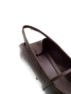 GIABORGHINI Elisa Woven-effect Pumps