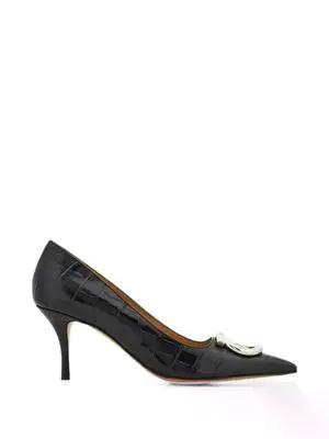 FERRAGAMO Maxi Gancini Pumps - Black