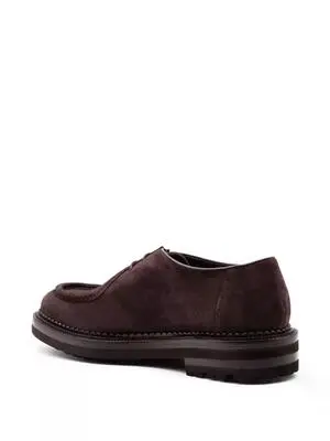 GREEN GEORGE Apron-toe Suede Derby Shoes