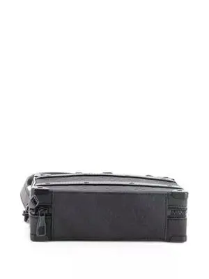LOUIS VUITTON Handle Soft Trunk Bag Monogram Taurillon Leather Crossbody Bag