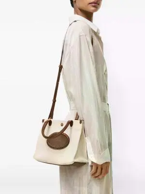 Burberry Clovelly Canvas Tote Bag