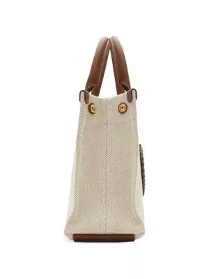 Burberry Clovelly Canvas Tote Bag