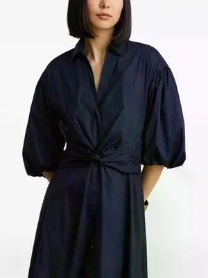 Ralph Lauren Twist-front Midi Dress