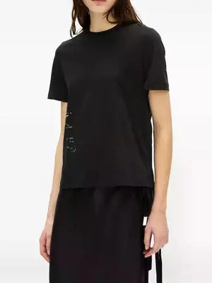 ANN DEMEULEMEESTER Slogan Print Cotton T-shirt