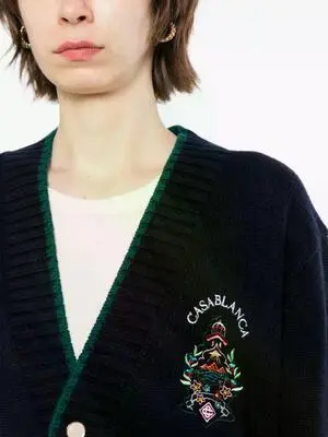 Casablanca Logo-embroidered Cardigan