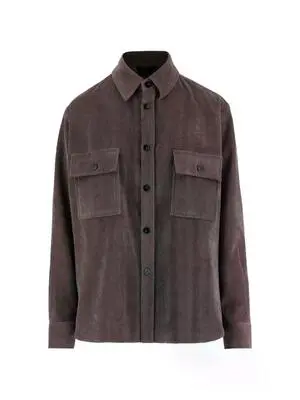 F.IT Corduroy Effect Shirt With Flap Pockets