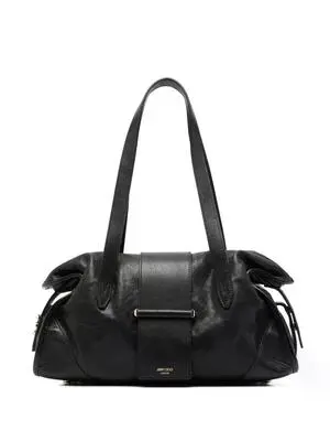 JIMMY CHOO Bar Filo Leather Shoulder Bag - Black