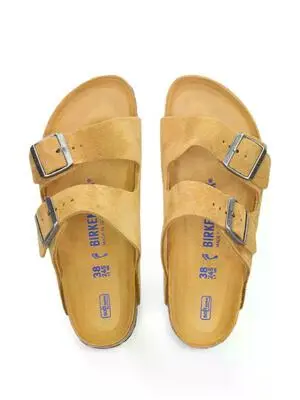 BIRKENSTOCK Arizona Soft Footbed Suede Sandals - Neutrals