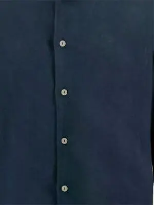 MC2 SAINT BARTH Pamplona Linen Curved-hem Shirt