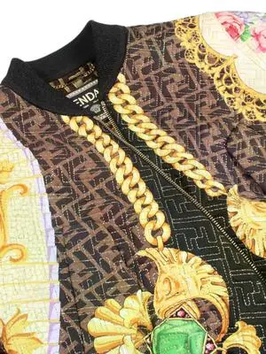 Fendi 2010s Fendace Zucca Blouson Jacket