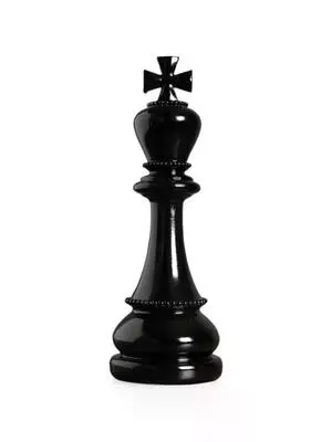 CU I SEEYOU Beaded-trim King Chess Piece - Black